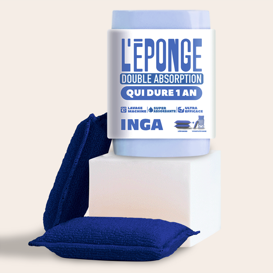 Les éponges double absorption lavables et efficaces | INGA